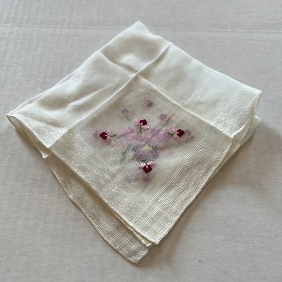 Klauber | Accessories | Vintage Klauber Handkerchief Swissmade White ...